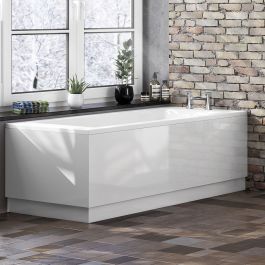Halite 1500mm White Gloss Waterproof Front Bath Panel